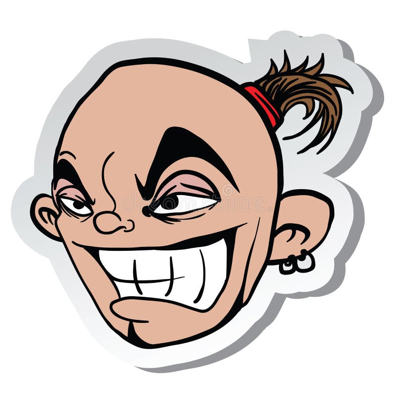 Evil grin boy stock vector. Illustration of vector, grin - 15423550