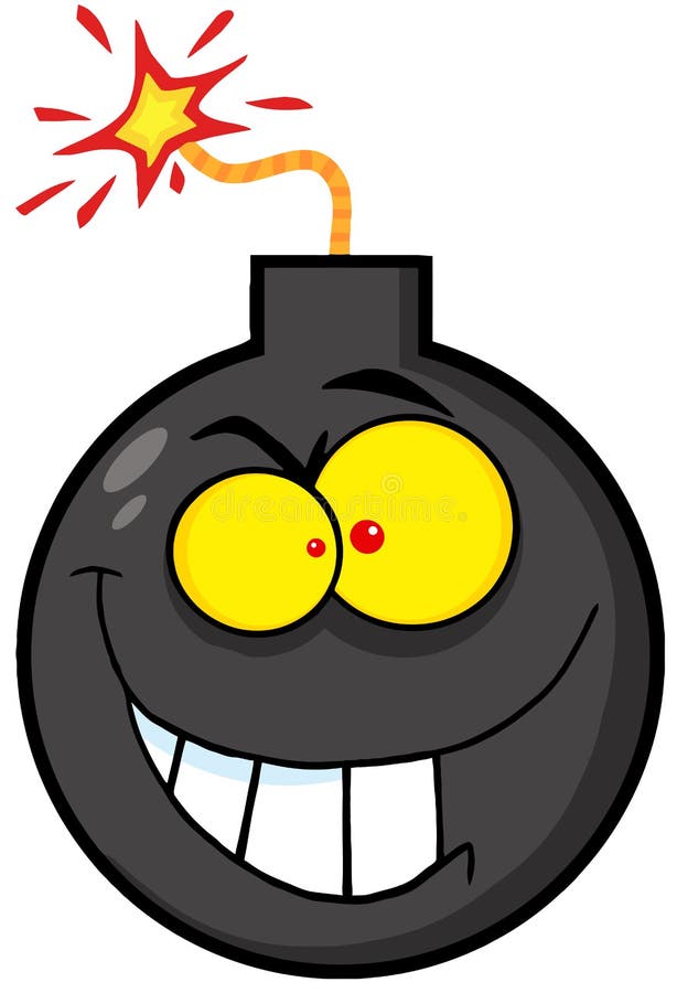 Bomb Cartoons Facial Expressions Stock Illustration - Illustration of ...