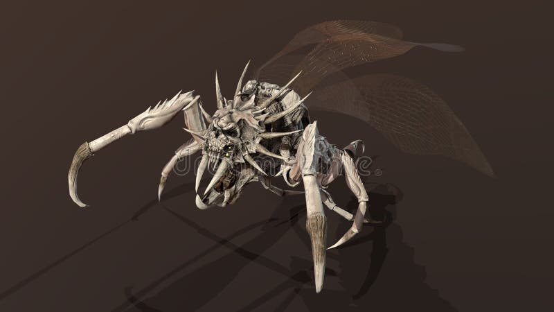 The evil bug 3d render stock illustration. Illustration of render ...