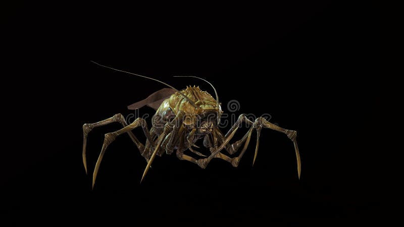 The evil bug 3d render stock illustration. Illustration of predator ...