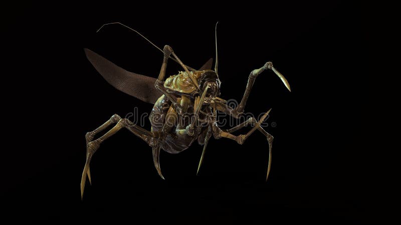 The evil bug 3d render stock illustration. Illustration of beetle ...
