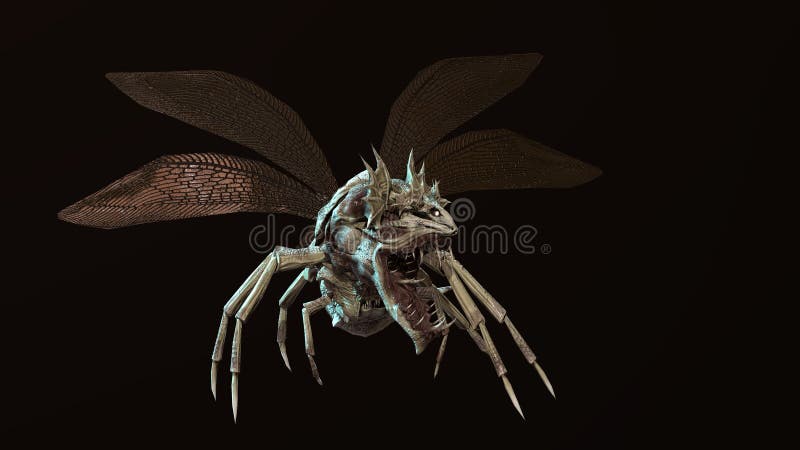 The evil bug 3d render stock illustration. Illustration of wildlife ...