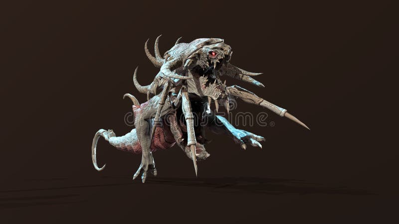 The evil bug 3d render stock illustration. Illustration of black ...