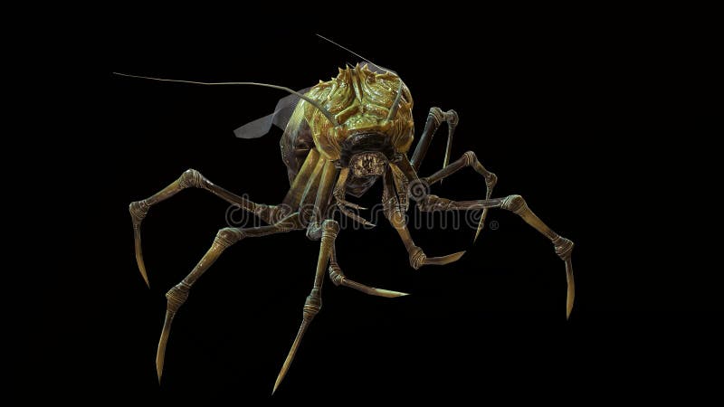 The evil bug 3d render stock illustration. Illustration of cartoon ...