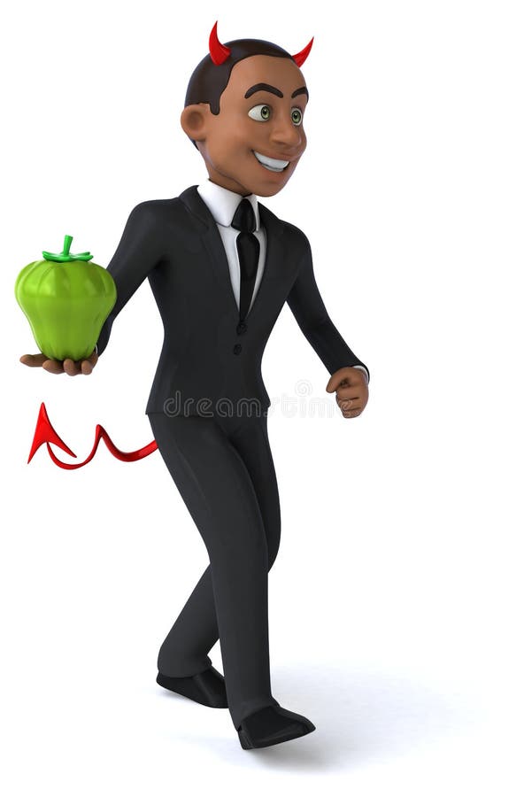 Evil businessman stock illustration. Illustration of devil - 77719546