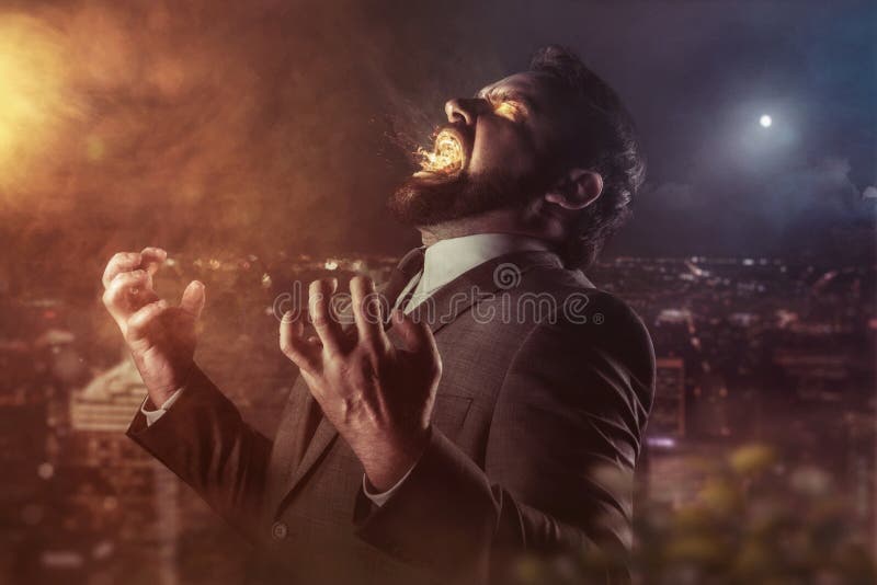 Evil businessman stock image. Image of glare, concepts - 36672433