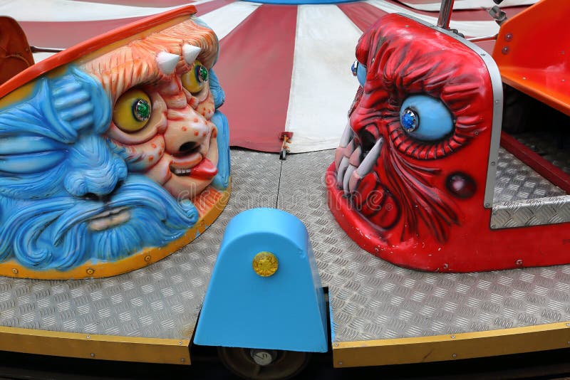 Evil Cabins on the Carousel Stock Photo - Image of amusement, evil ...