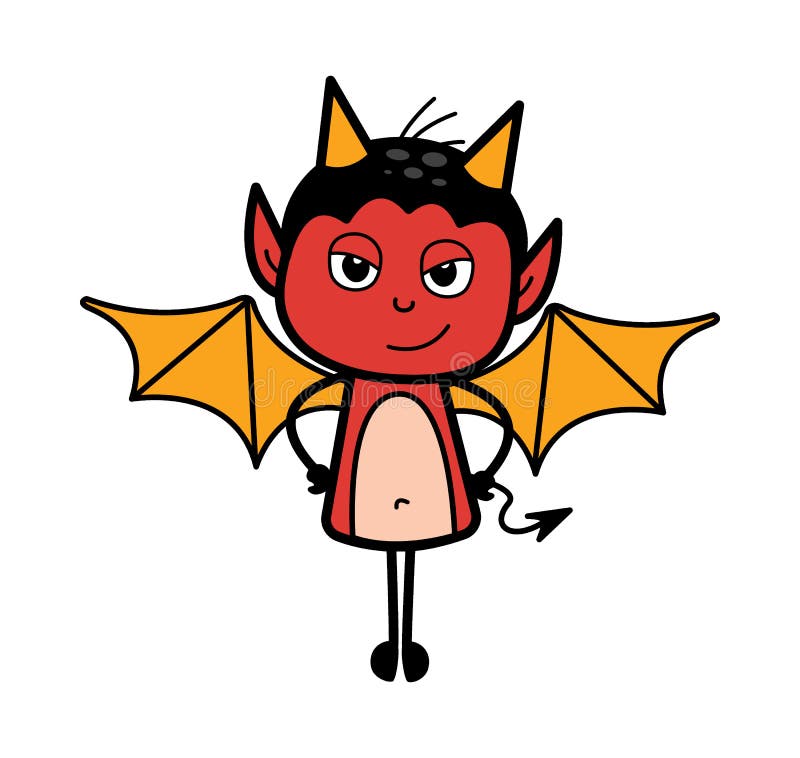 Evil Cartoon Devil As Devil Stock Illustration - Illustration of comic ...