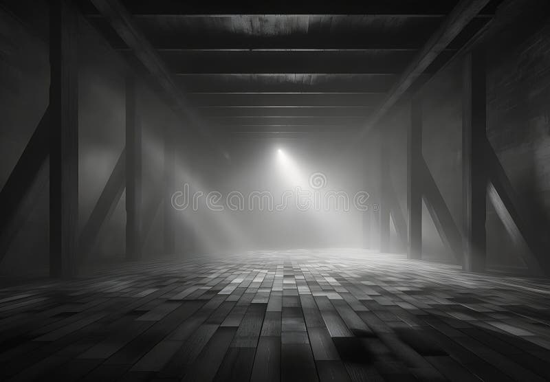 The Evil Dead: a Sparse Warehouse with a Dusty, Dirty Floor Stock ...