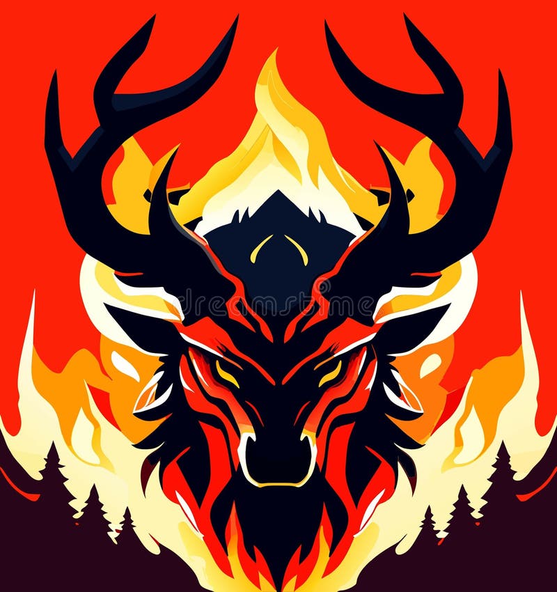 Evil Deer Stock Illustrations – 420 Evil Deer Stock Illustrations ...