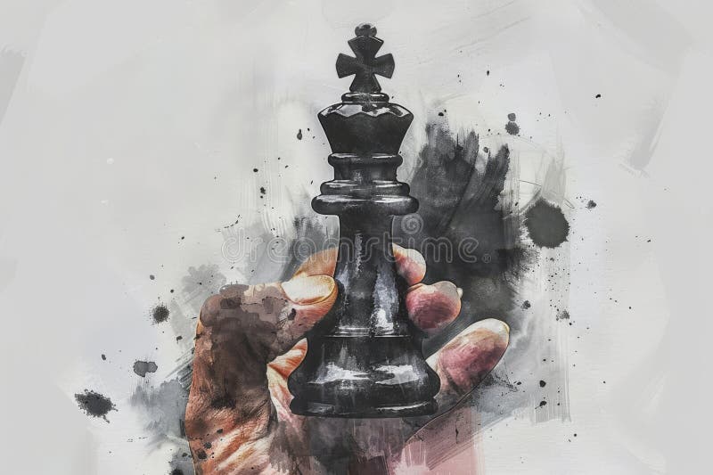 Evil Defeated Good in Chess, Checkmate Illustration, Copy Space Stock ...