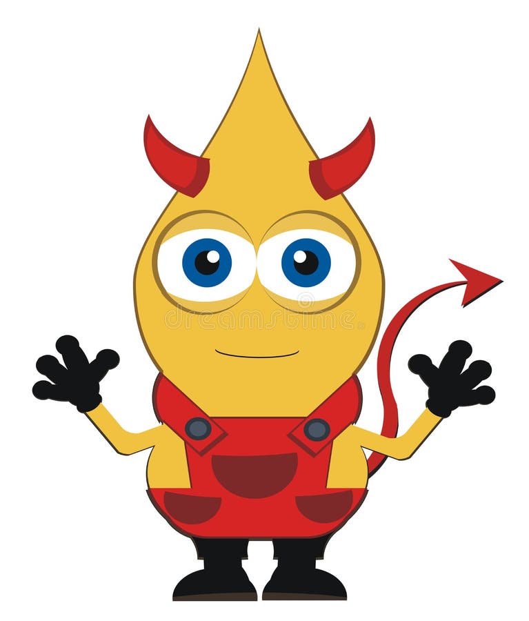 Representation of Devil Wings and Horns Stock Illustration ...