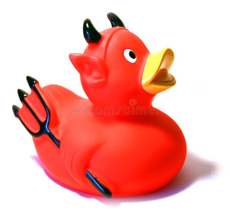 Evil duck stock image. Image of bathing, isolation, bathroom - 6933749