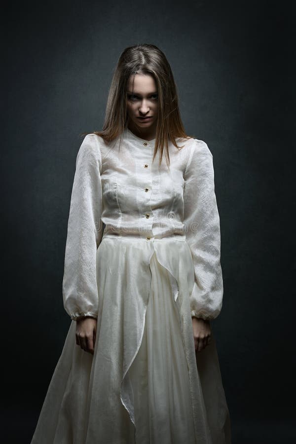 Evil Expression on Vampire Face Stock Photo - Image of devilish, witch ...