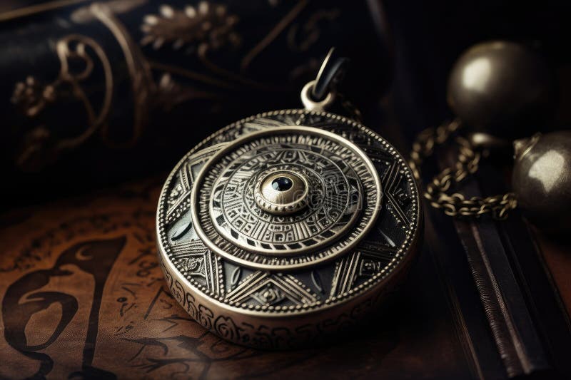 Evil Eye Amulet, Surrounded by Intricate Patterns and Symbols Stock ...