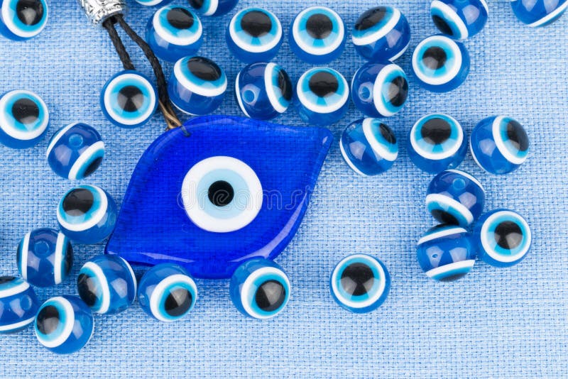 Evil eye bead. stock photo. Image of evil, elegance, necklace - 55971030