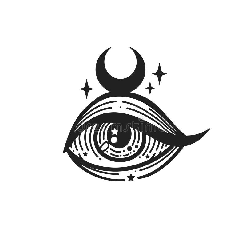 Evil Eye. Eye of Providence. Boho Vector Illustration. Magic Celestial ...