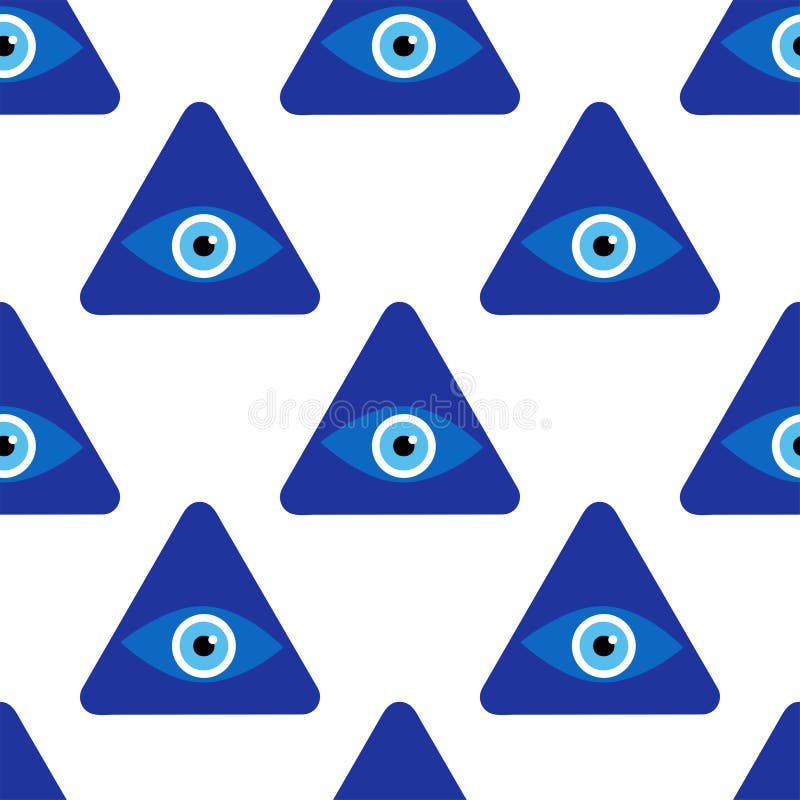 Evil Eye Magic Seamless Pattern. Symbol of Protection, Turkish Souvenir ...