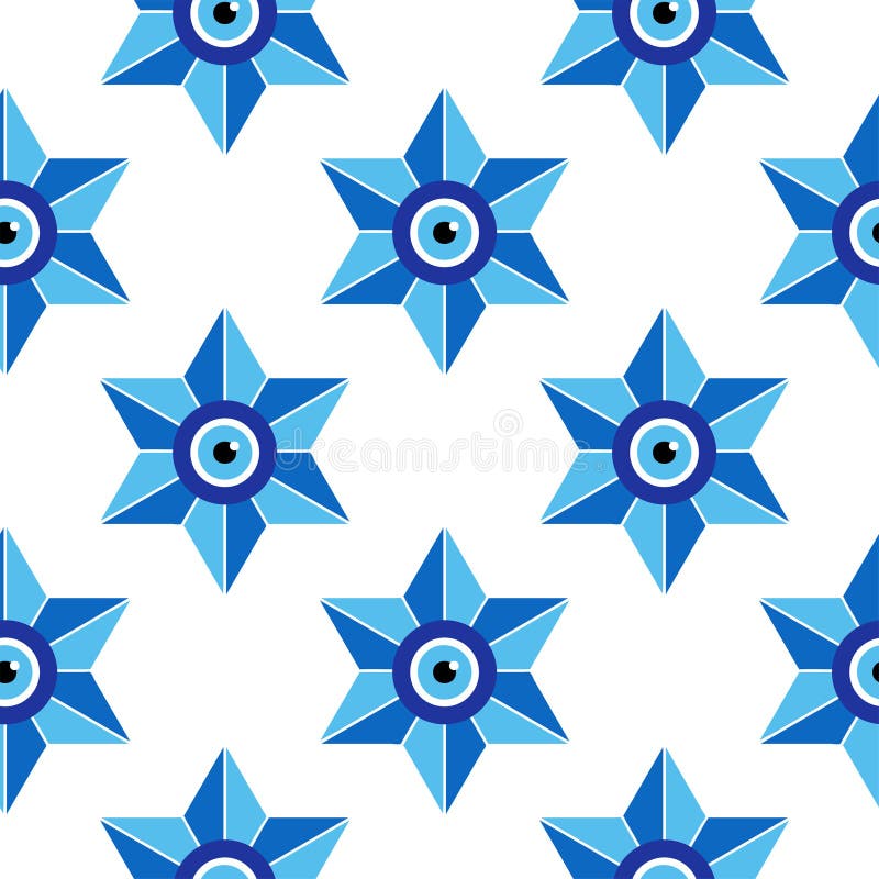 Evil Eye Magic Seamless Pattern. Symbol of Protection, Turkish Souvenir ...