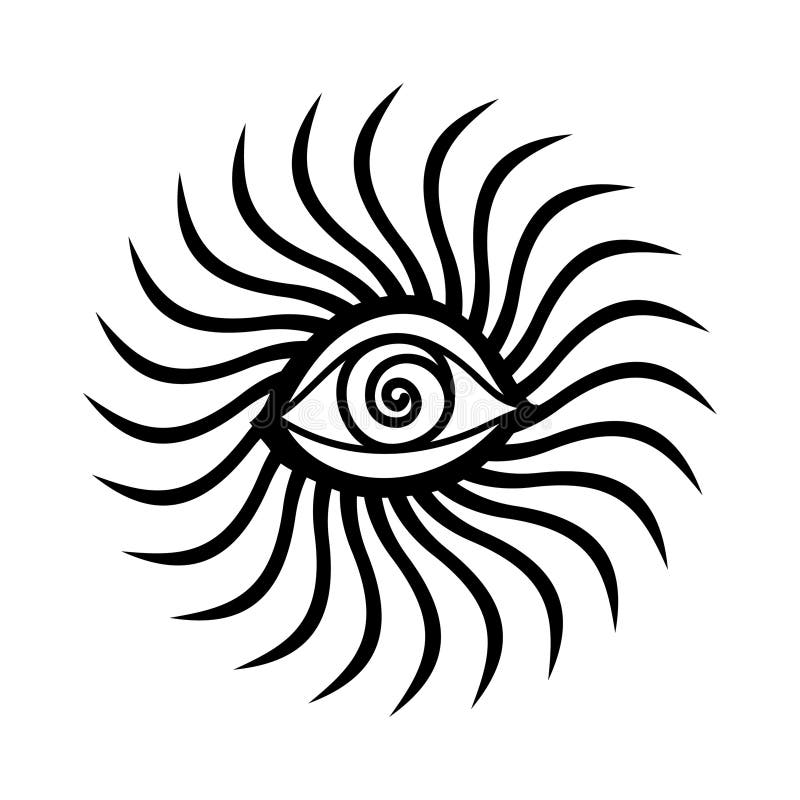 Evil Eye. Eye of Providence. Boho Vector Illustration. Magic Celestial ...