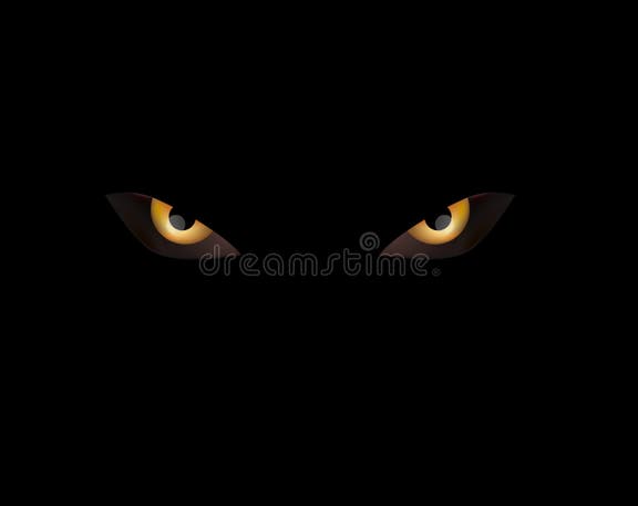 Evil eyes on black stock vector. Illustration of eyes - 45163462