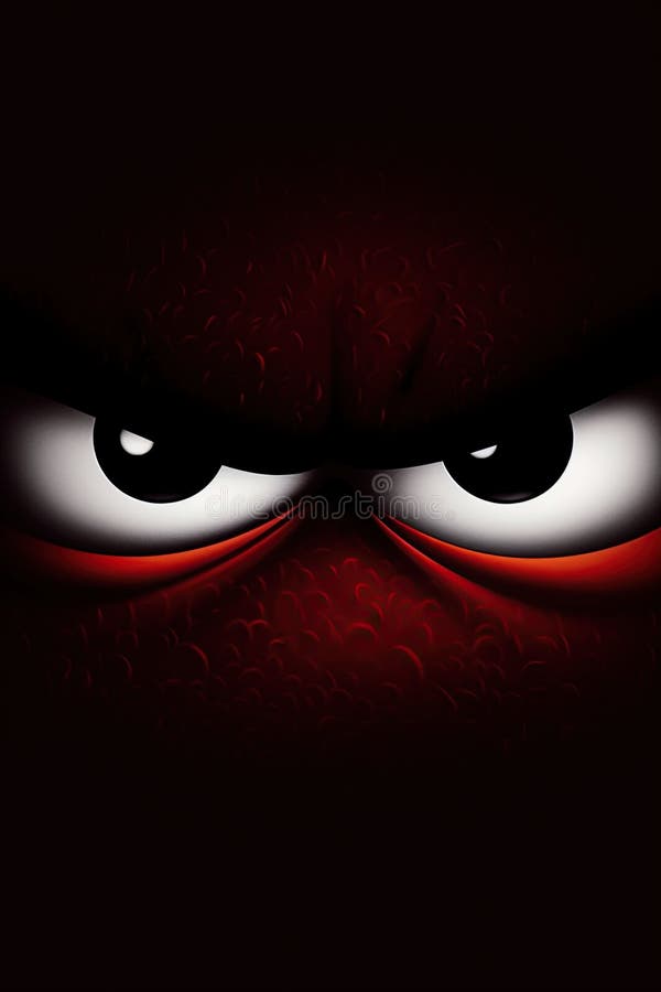 Evil Eyes. Cartoon Character Design Stock Image - Image of upset, sign ...