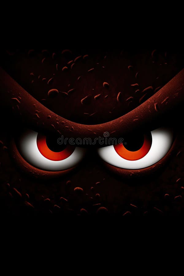 Evil Eyes. Cartoon Character Design Stock Illustration - Illustration ...