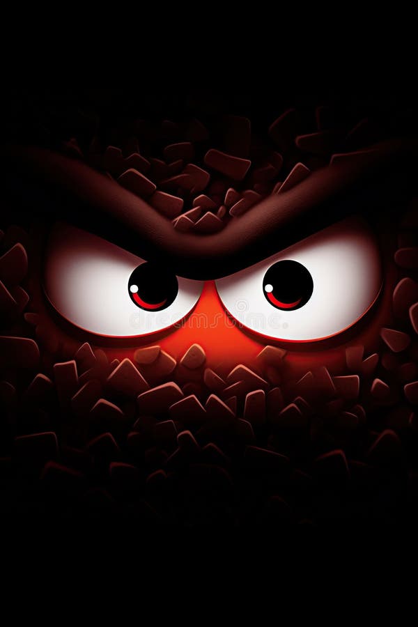 Evil Eyes. Cartoon Character Design Stock Photo - Image of smiley, evil ...