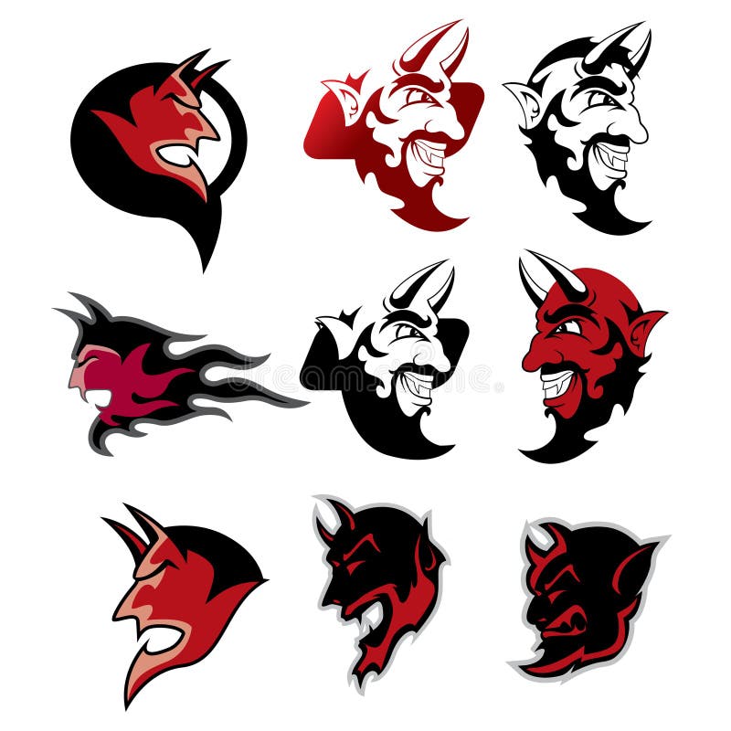 Devil Logo stock illustration. Illustration of tail, demonic - 26645657