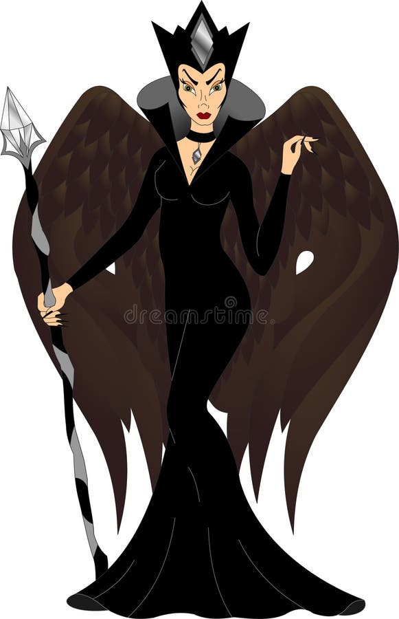 Evil fairy with wings stock vector. Illustration of evil - 103350672