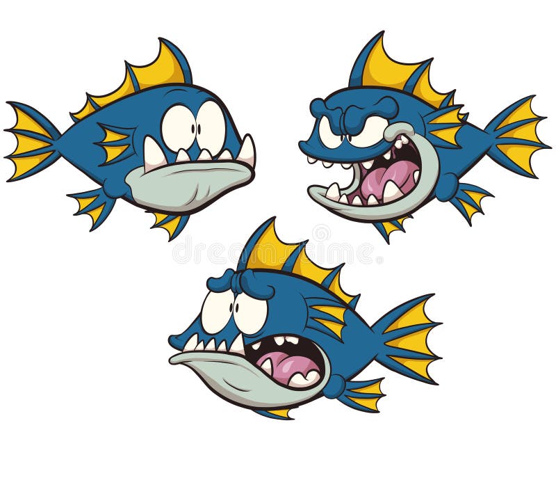 Evil Koi Fish Outline