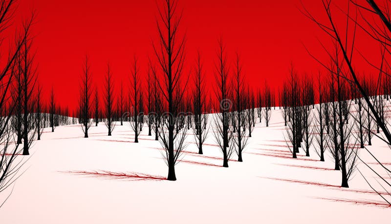Evil forest stock illustration. Illustration of evil - 34954551