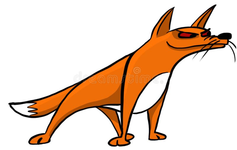 Evil fox stock image. Illustration of eyes, evil, wild - 181719567