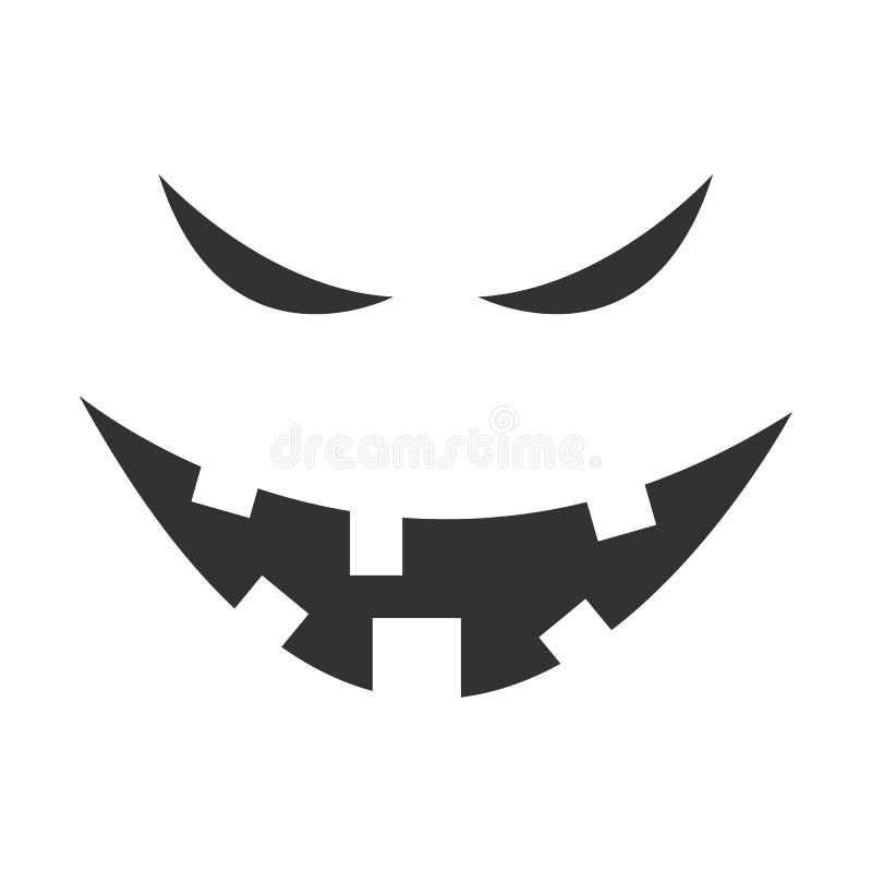 Evil Ghost Face stock vector. Illustration of horror - 101530073