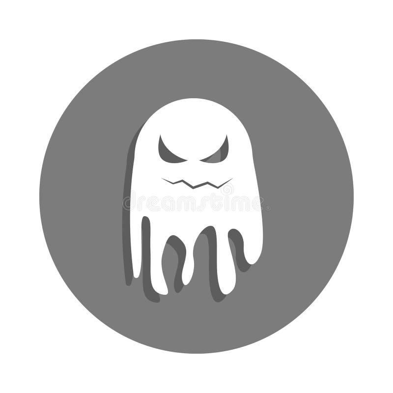 Ghost Icon in Badge Style. One of Ghost Collection Icon Can Be Used for ...