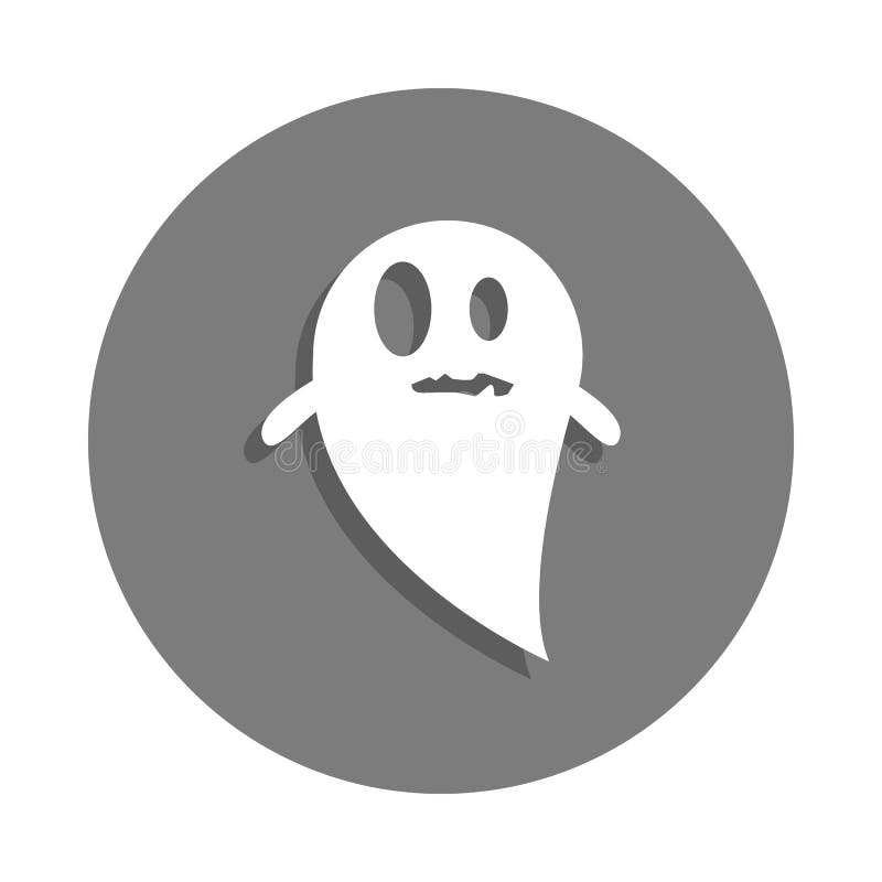 Ghost Icon in Badge Style. One of Ghost Collection Icon Can Be Used for ...