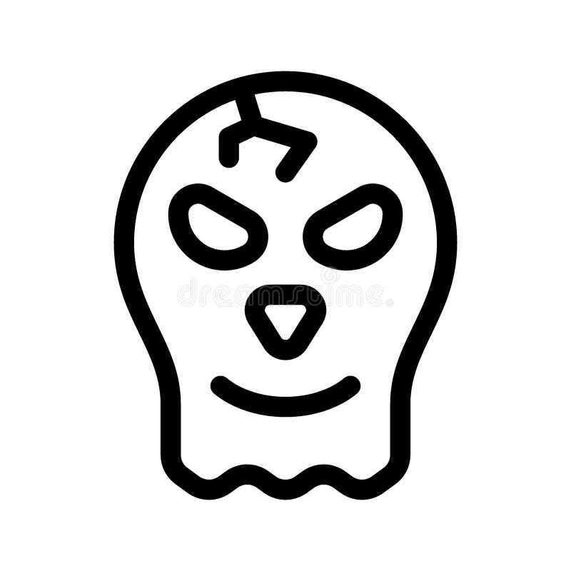 Evil Ghost Icon Vector Symbol Design Illustration Stock Vector ...