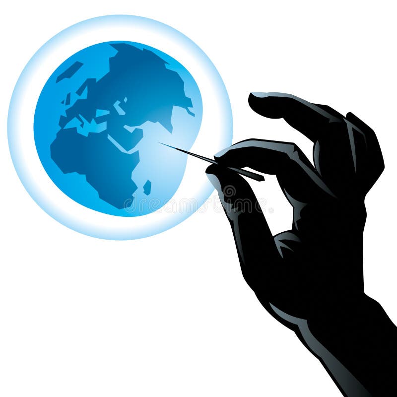 Evil Hand stock vector. Illustration of experiment, angry - 17990331