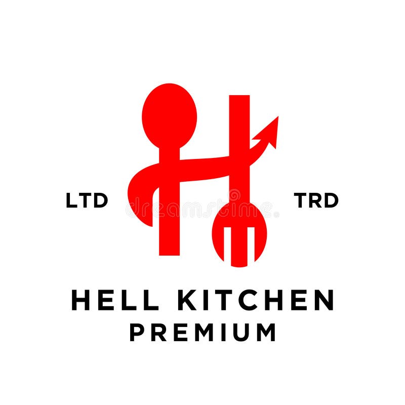 Evil Hell Kitchen Restaurant Logo Icon Design Stock Illustration ...