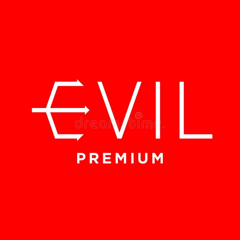 Evil Hell Logo Icon Design Illustration Stock Illustration ...