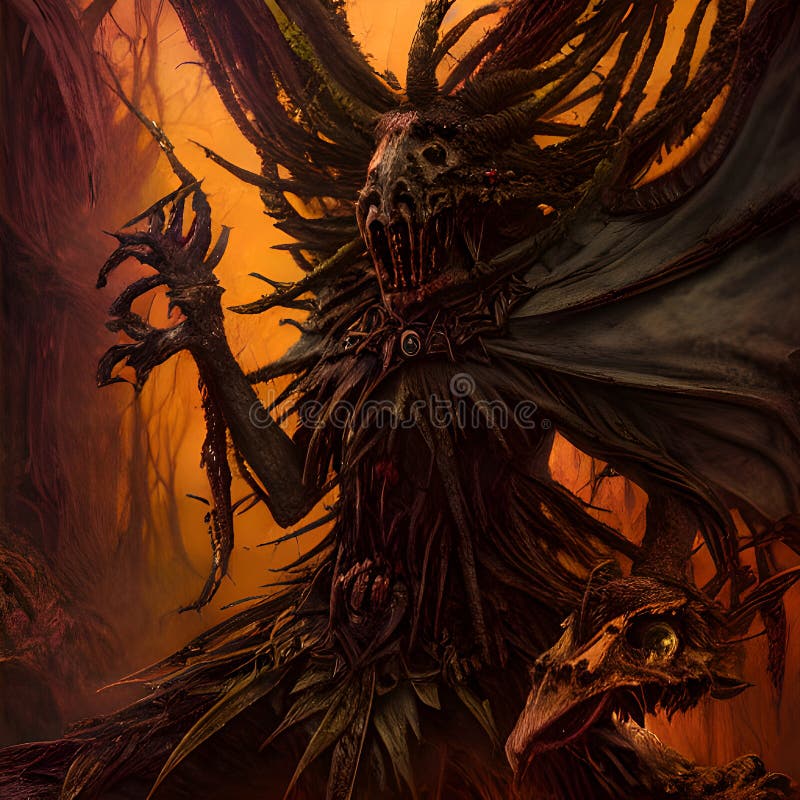 Evil Imaginative Creatures from the Underworld Ready To Scare You Stock ...