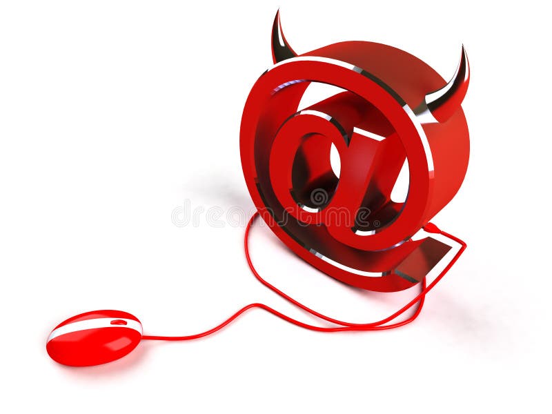 Evil internet stock illustration. Illustration of devilishly - 3663078