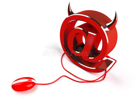 Evil internet stock illustration. Illustration of devilishly - 3663078