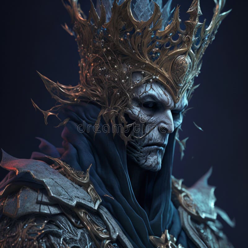 Evil King with His Crown, Generative AI Stock Illustration ...