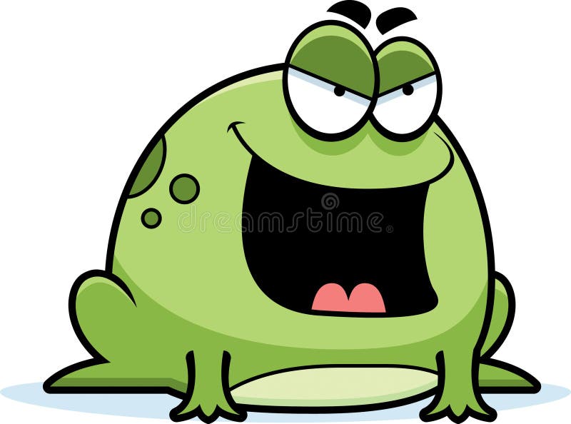Evil Little Frog stock vector. Illustration of amphibian - 47022059