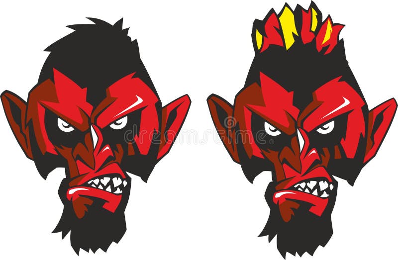 Evil logo stock vector. Illustration of demon, logo, monster - 44069327