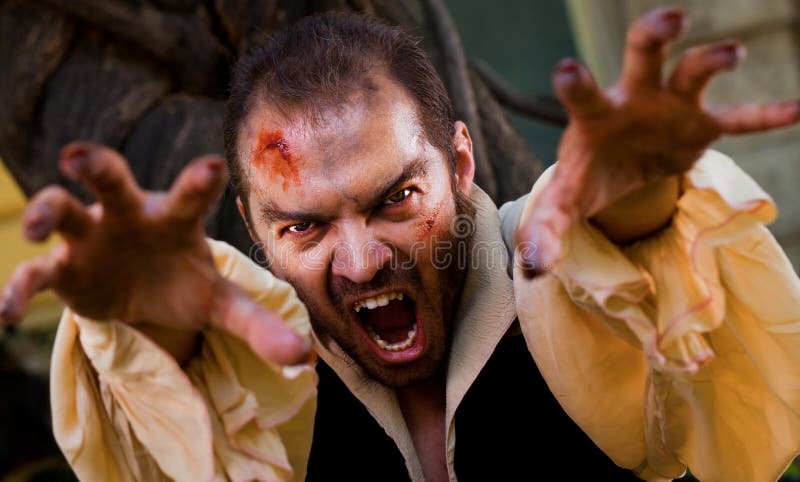 Evil male vampire stock photo. Image of costume, blood - 21875790