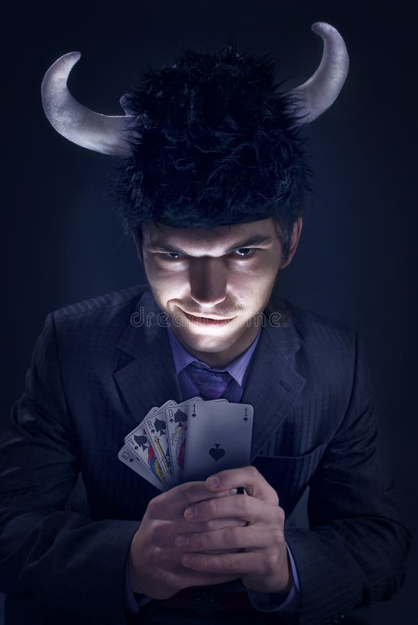 Evil man stock photo. Image of eyes, dark, poker, actor - 12907064