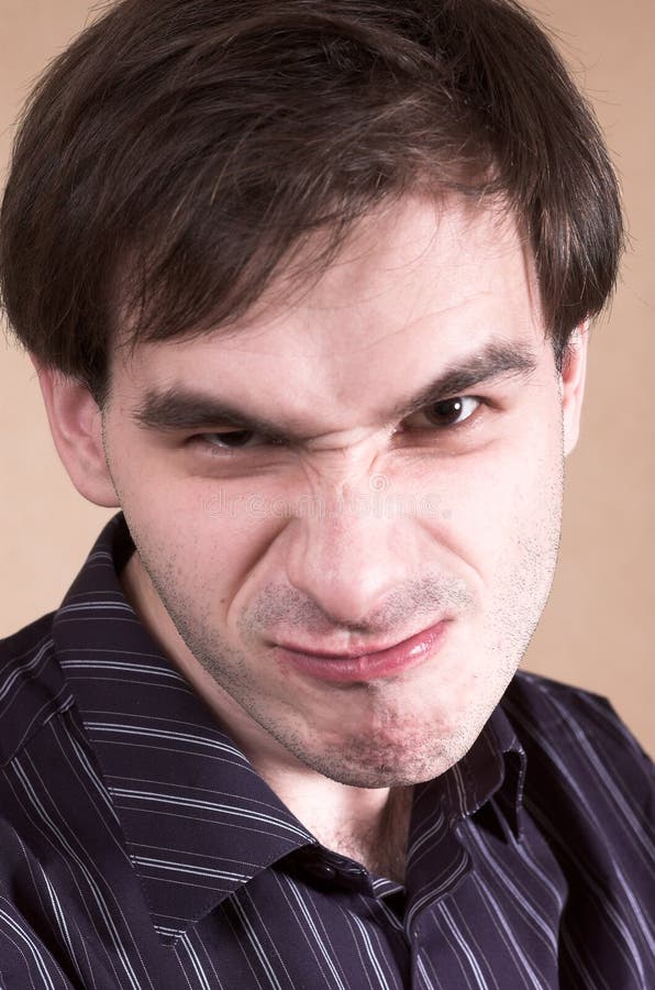Evil man stock photo. Image of discontented, emotional - 1656426