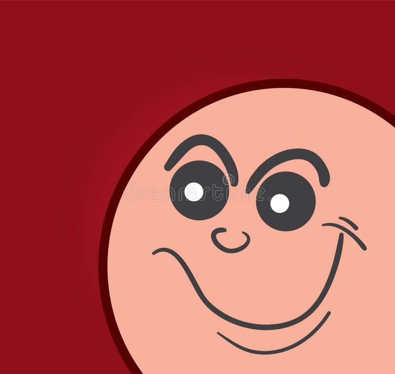 Evil Man Face stock vector. Illustration of huge, bald - 30363277